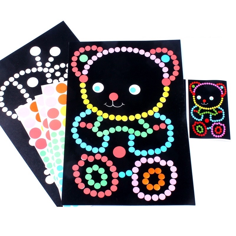 Ready Stock｜Sticker Art Dot Sticker One Pack/2pcs Educational Early ...