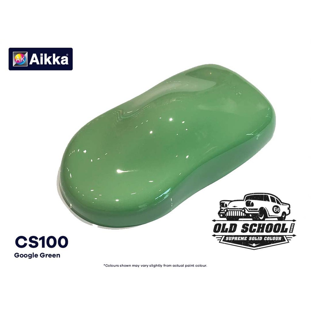 AIKKA CS100 GOOGLE GREEN OLD SCHOOL SUPREME SOLID COLOUR 2K PAINT ...