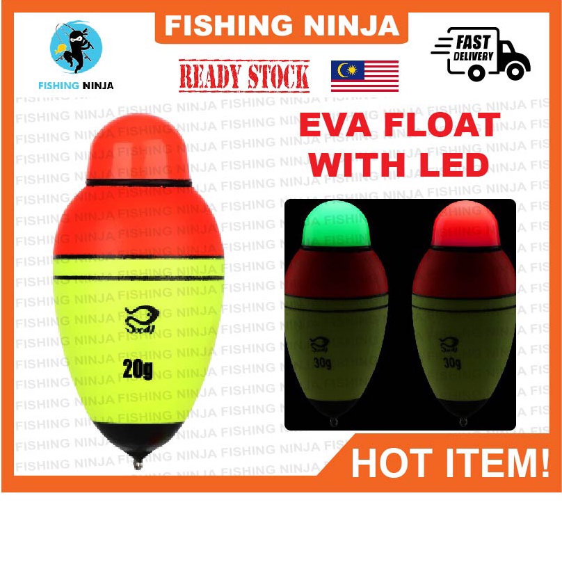 EVA Foam Fishing Float LED Fishing Float Fishing Accessories Pelampung ...