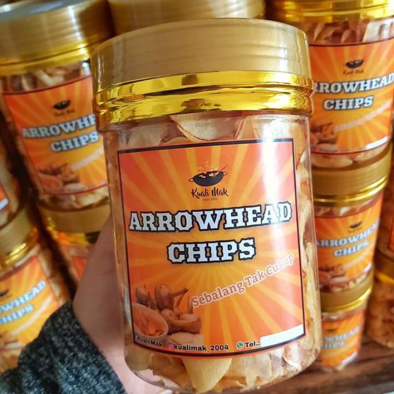 Ngaku Chips, Kerepek Ubi Ngaku, Arrowhead Chips, Kerepek rangup, Crispy ...