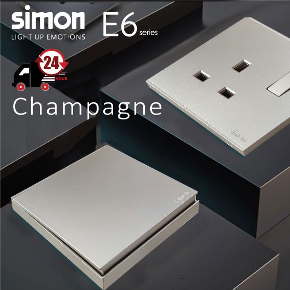 SIMON[European Brand] E6 Series Champagne Switch / Switches & Socket ...