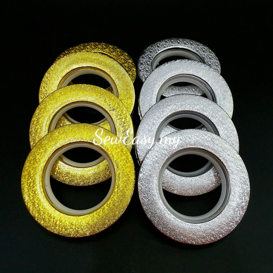 100pcs Nano Curtain Rings / Eyelet Langsir / Ring Langsir (Rough ...