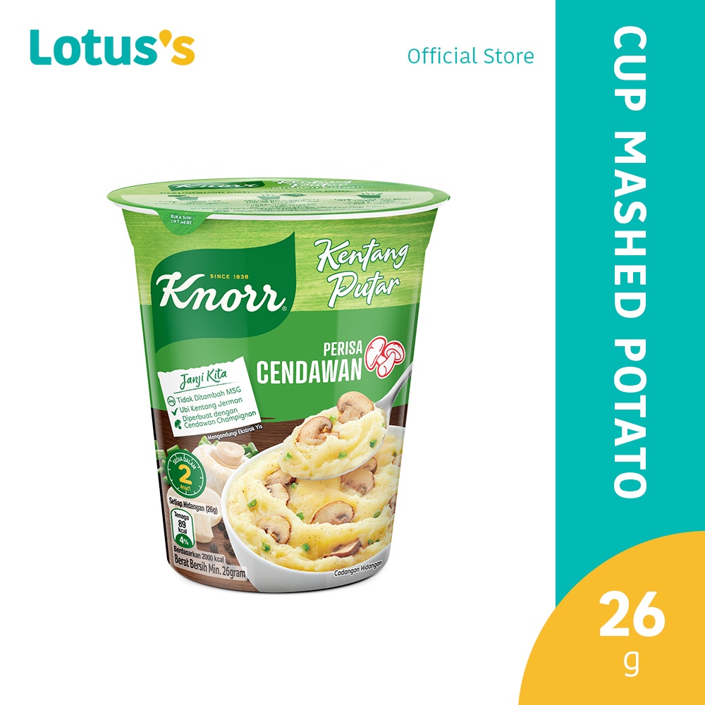 Knorr Cup Mashed Potato Mushroom Flavour 26g | Shopee Malaysia Knorr Cup Mashed Potato Mushroom Flavour 26g | Shopee Malaysia