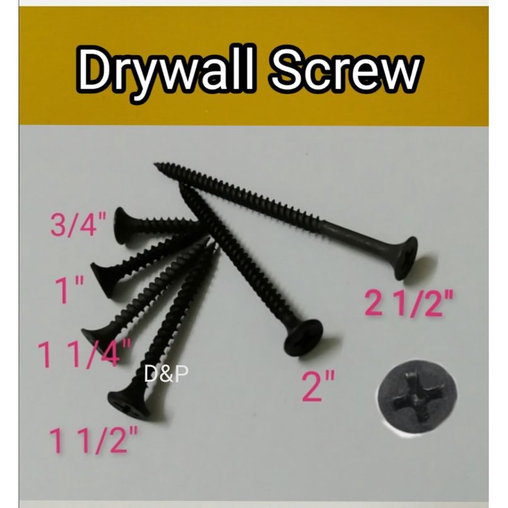 Drywall Screw/Skru Hitam/Skru Tajam | Shopee Malaysia