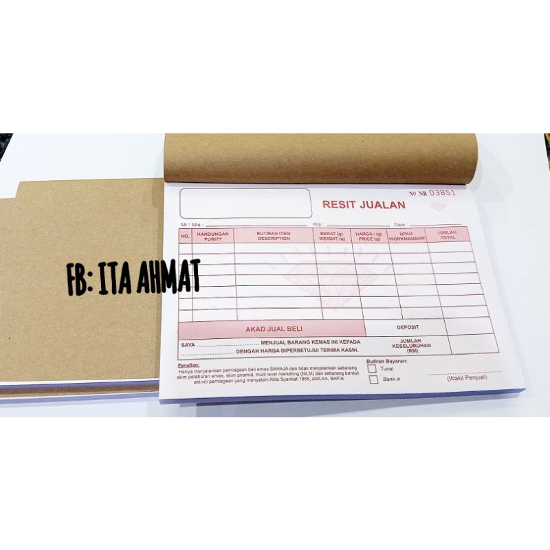 BUKU RESIT EMAS (READY STOCK) | Shopee Malaysia