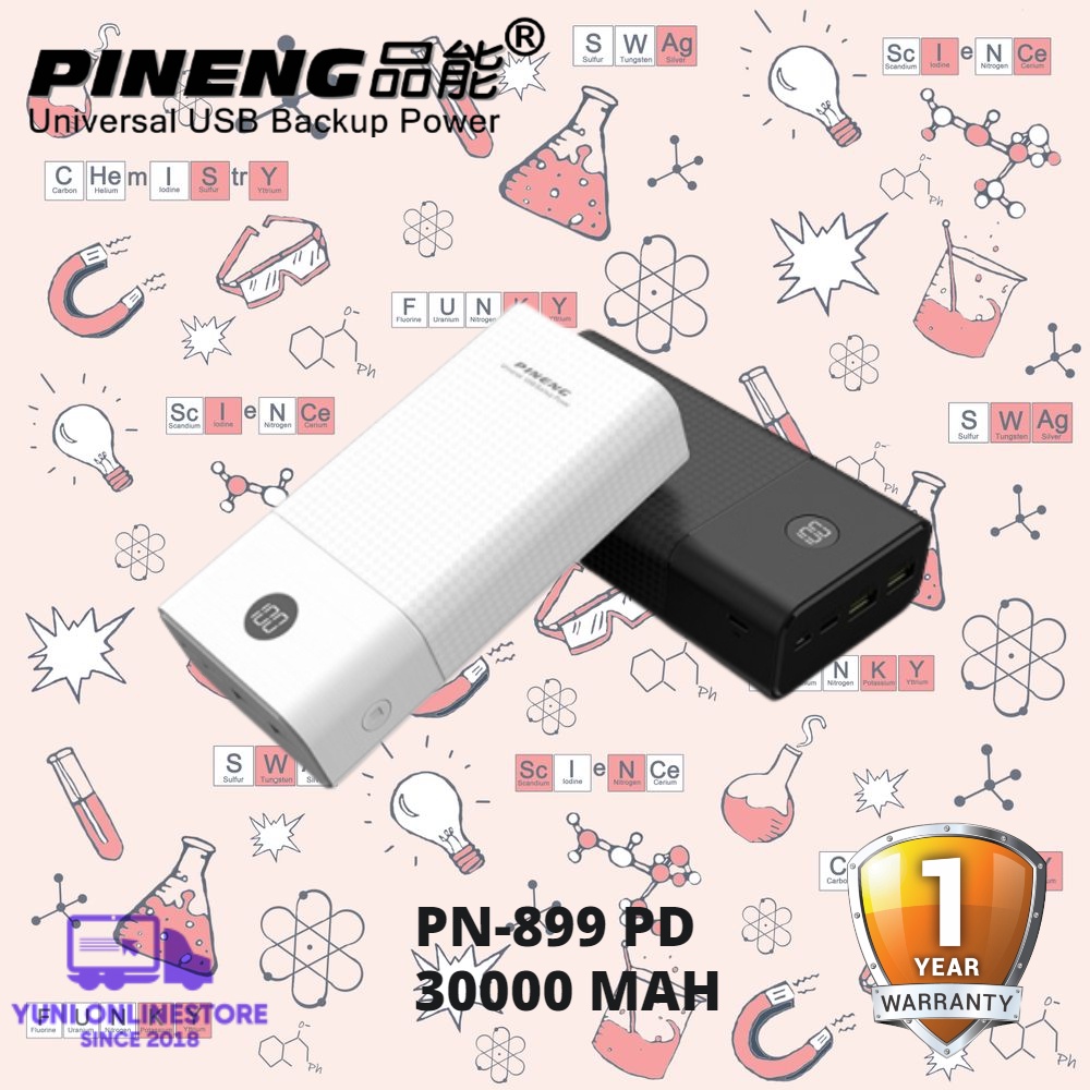 PN-899 PD 30000MAH / PN-861 PD 20000MAH PINENG POWERBANK | Shopee Malaysia