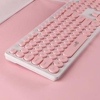 2022 Wired Usb Cute Girl Pink Keyboard And Mouse Set Keyboard Gaming ...