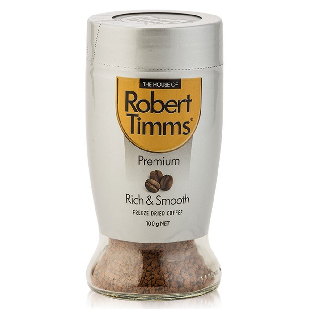 Robert Timms Premium Rich & Smooth Freeze Dried Coffee 100g | Shopee ...