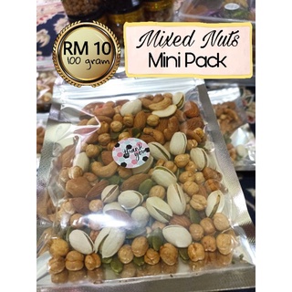 Mixed Nuts Mini Pack (Gajus,Kacang cerdik, Badam,Kacang Kuda) | Shopee ...