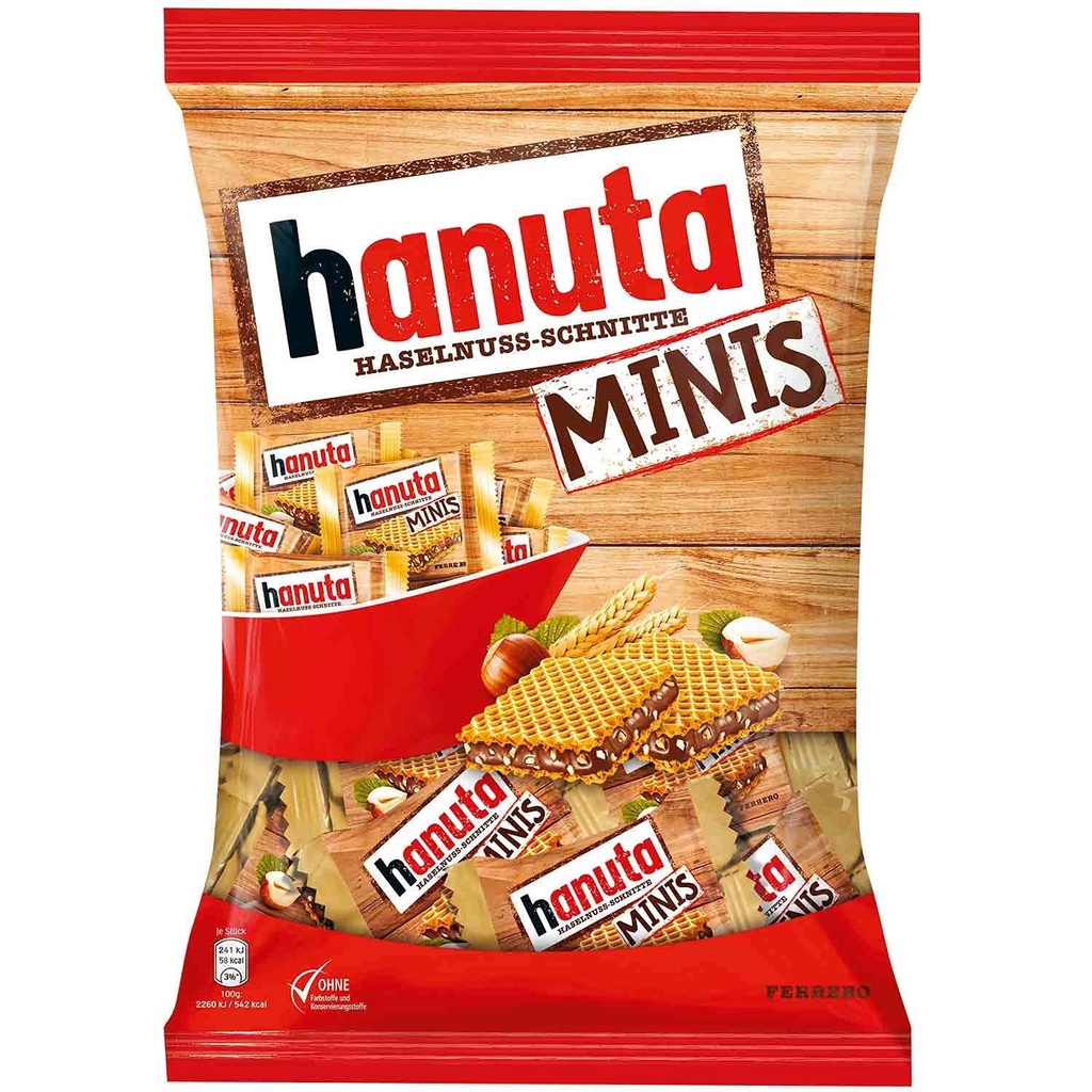 Hanuta Minis 200g Ferrero Chocolate Hazelnut Waffles ( Coklat Langkawi ...