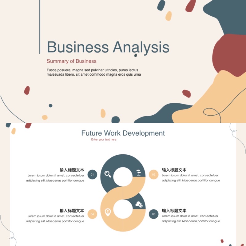(PowerPoint) Paint Brush Infographics Chart Business Analysis ...