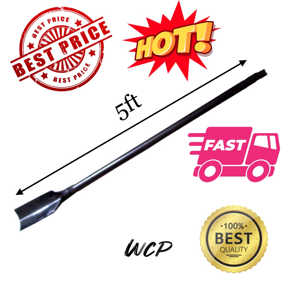 (CURVE) Pencapak Besi / Soil Dig Shovel with handle / Chop Tanah ...