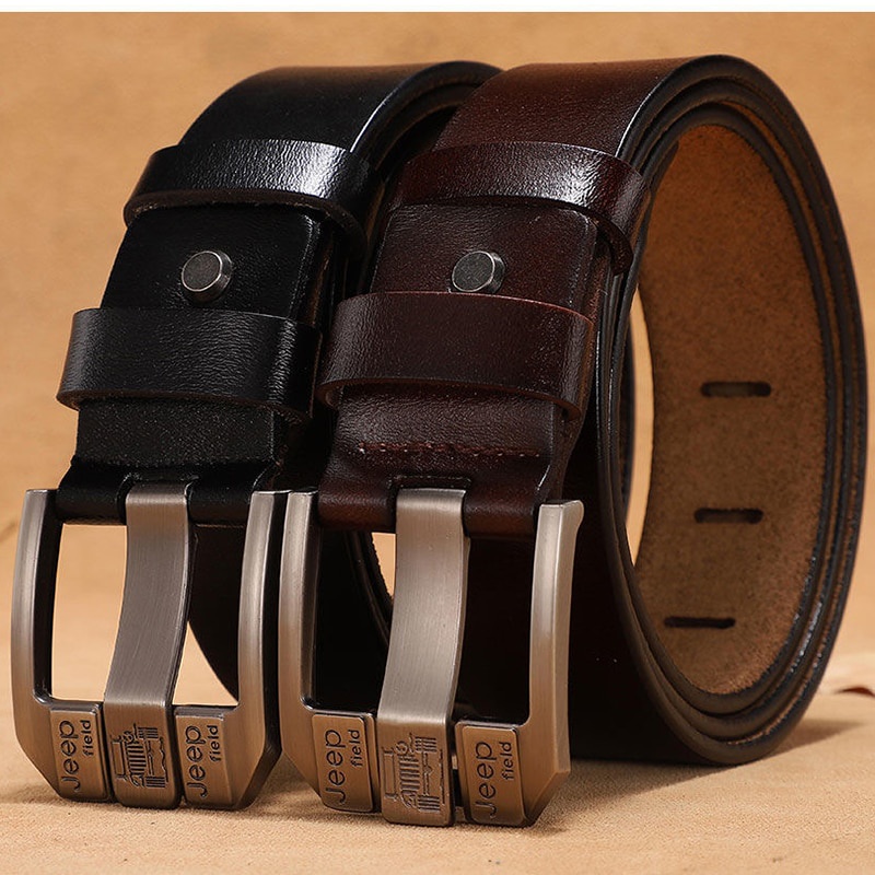 Plus Size 130 140 150 160 170cm Genuine Leather Belts MEn Pin Buckle ...