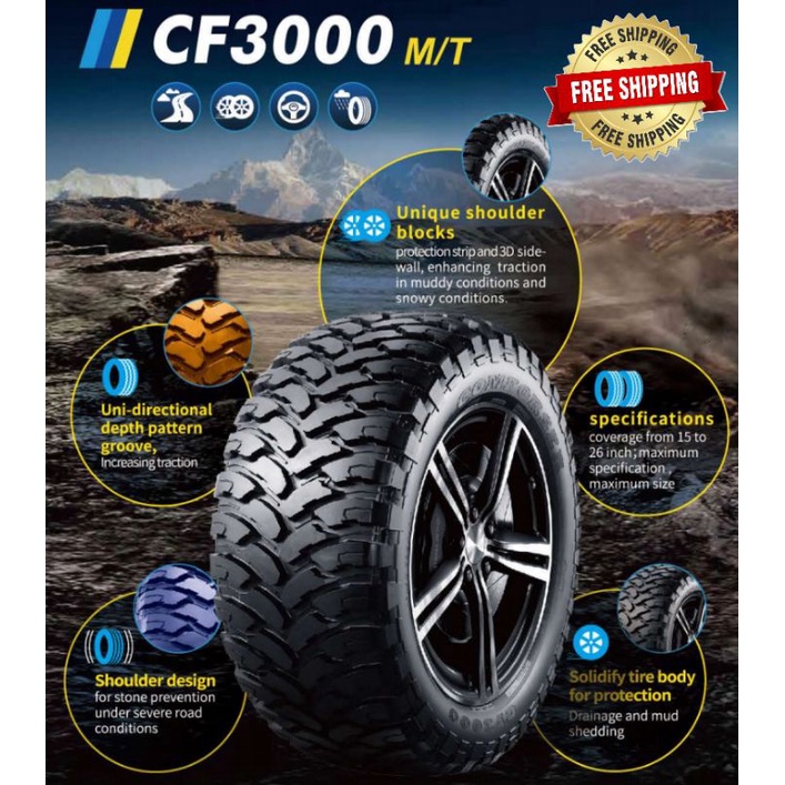 NEW TIRE TYRE TAYAR KEMBARA 205 70 15 COMFORSER CF3000 MT FREE SHIPPING ...