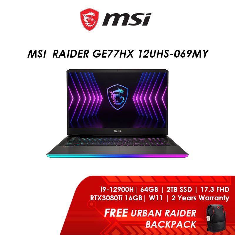 MSI Raider GE77HX Price in Malaysia & Specs - RM20999 | TechNave