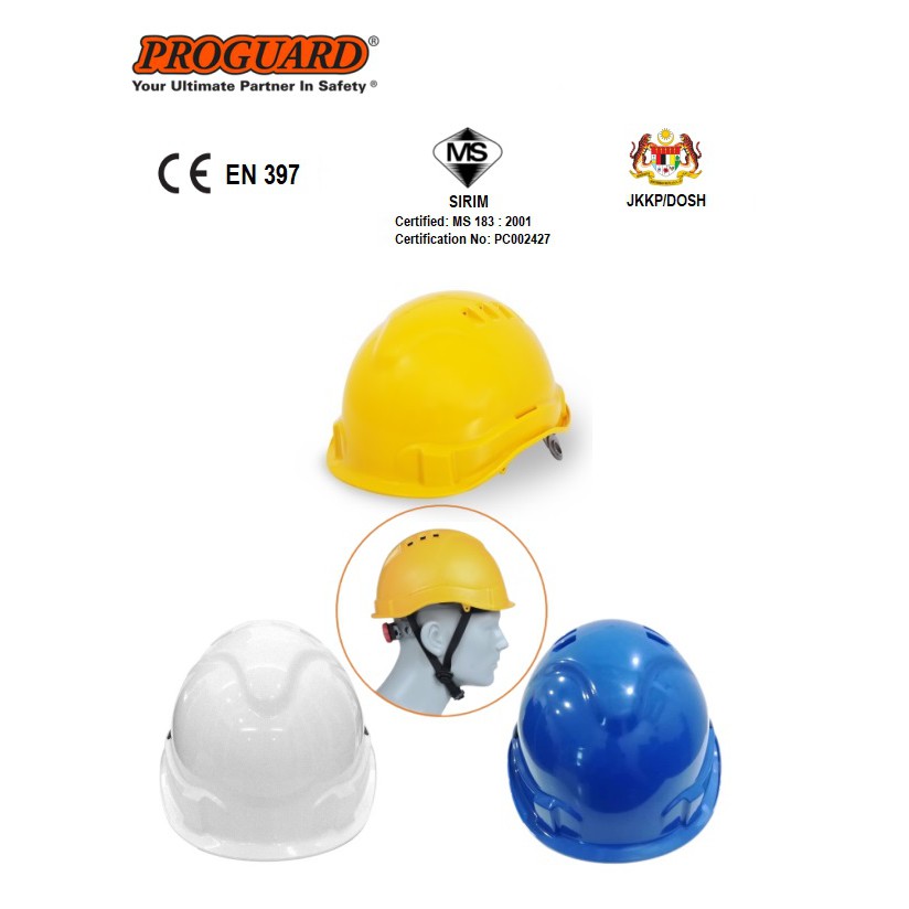 ADVANLITE II ABS Short Brim Ventilation Safety Helmet Swivel Ratchet c ...