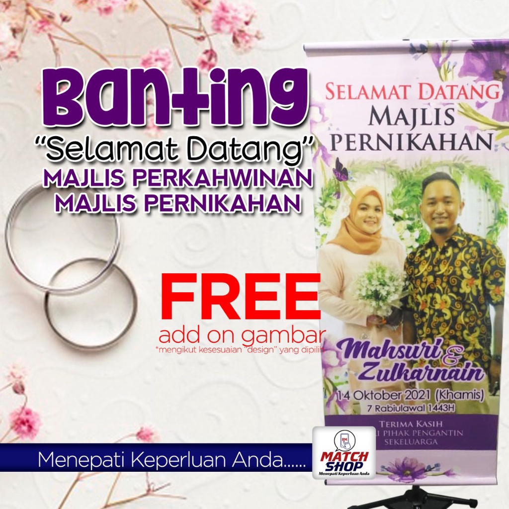 Poster Banting Perkahwinan/Wedding | Shopee Malaysia