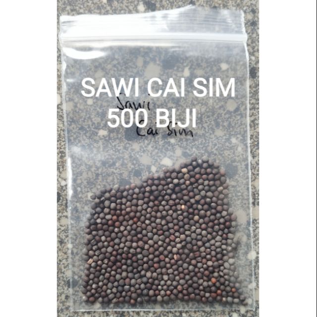 BIJI BENIH SAWI CHAI SIM / VEGE SEEDS / 500 BIJI | Shopee Malaysia