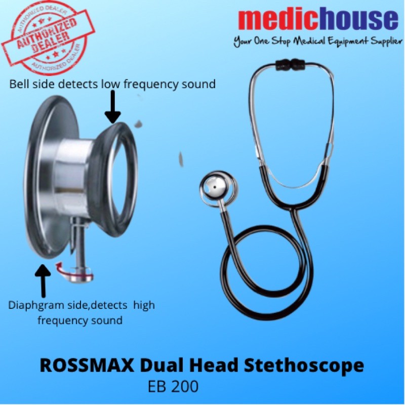 ROSSMAX dual head stethoscope 2 Year Warranty | Shopee Malaysia