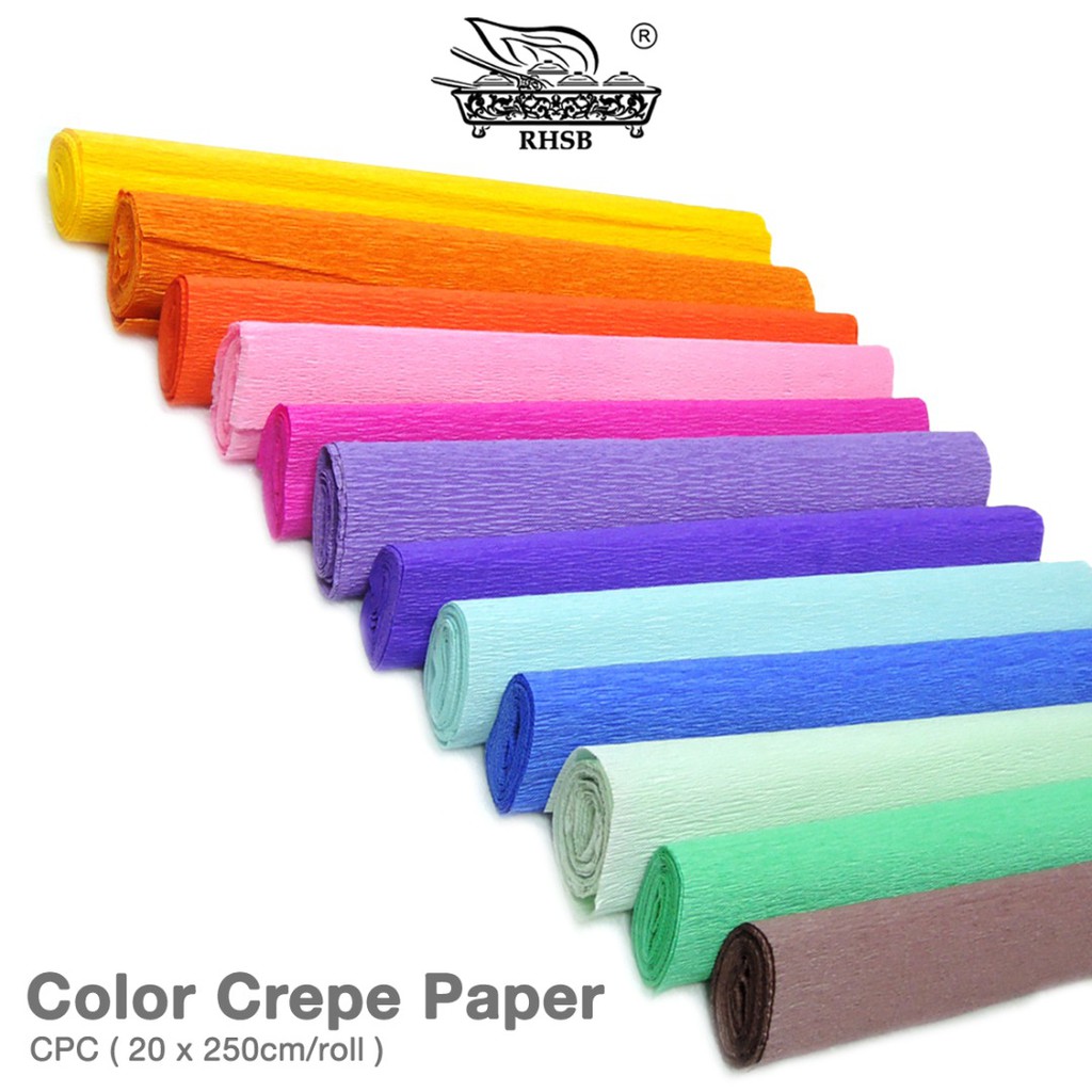 50 x 2.5meter COLOR CREPE PAPER / KERTAS CREPE PAPER/ PAPER WARNA ...