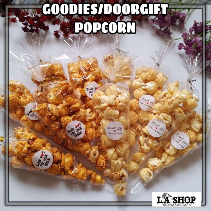 Popcorn goodies/doorgift pasti sedap siap pack untuk semua jenis majlis ...