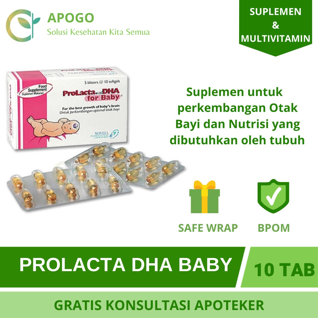 Prolacta DHA BABY Supplement BABY 1 STRIP Contents 10 TABLET | Shopee ...