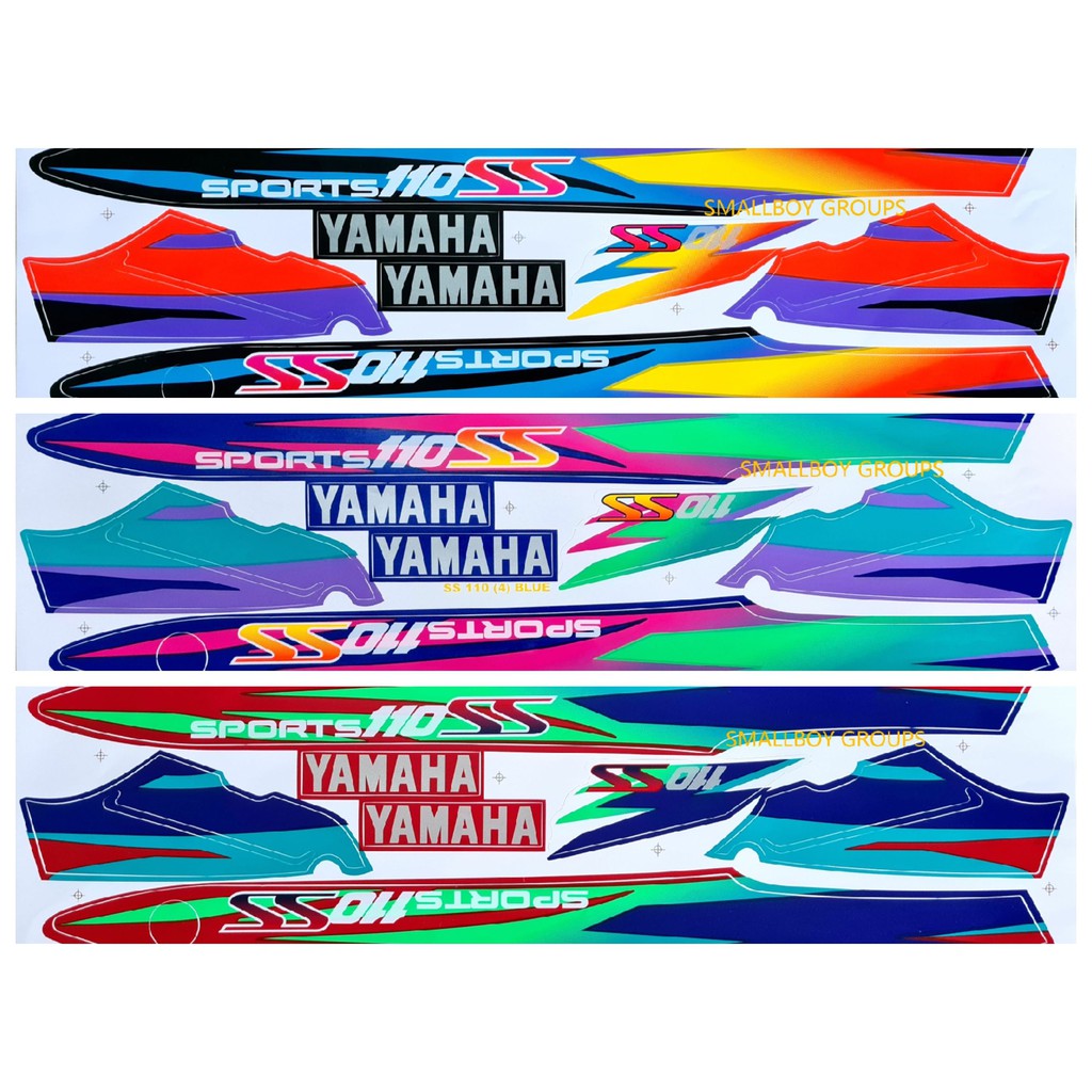 YAMAHA Y110 SS1 STICKER 4 Y110SS SS110 YSS | Shopee Malaysia