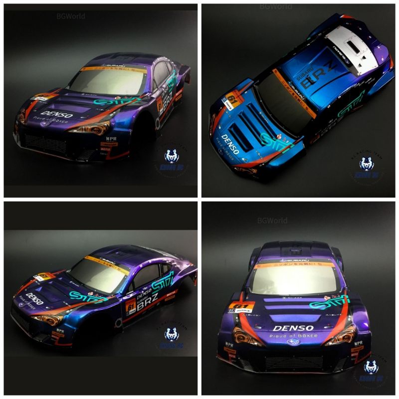 RC HOUSING WING-2/HSP REMOTE CAR BODY 1:10 SCALE NEW SUBARU WRX STI ...