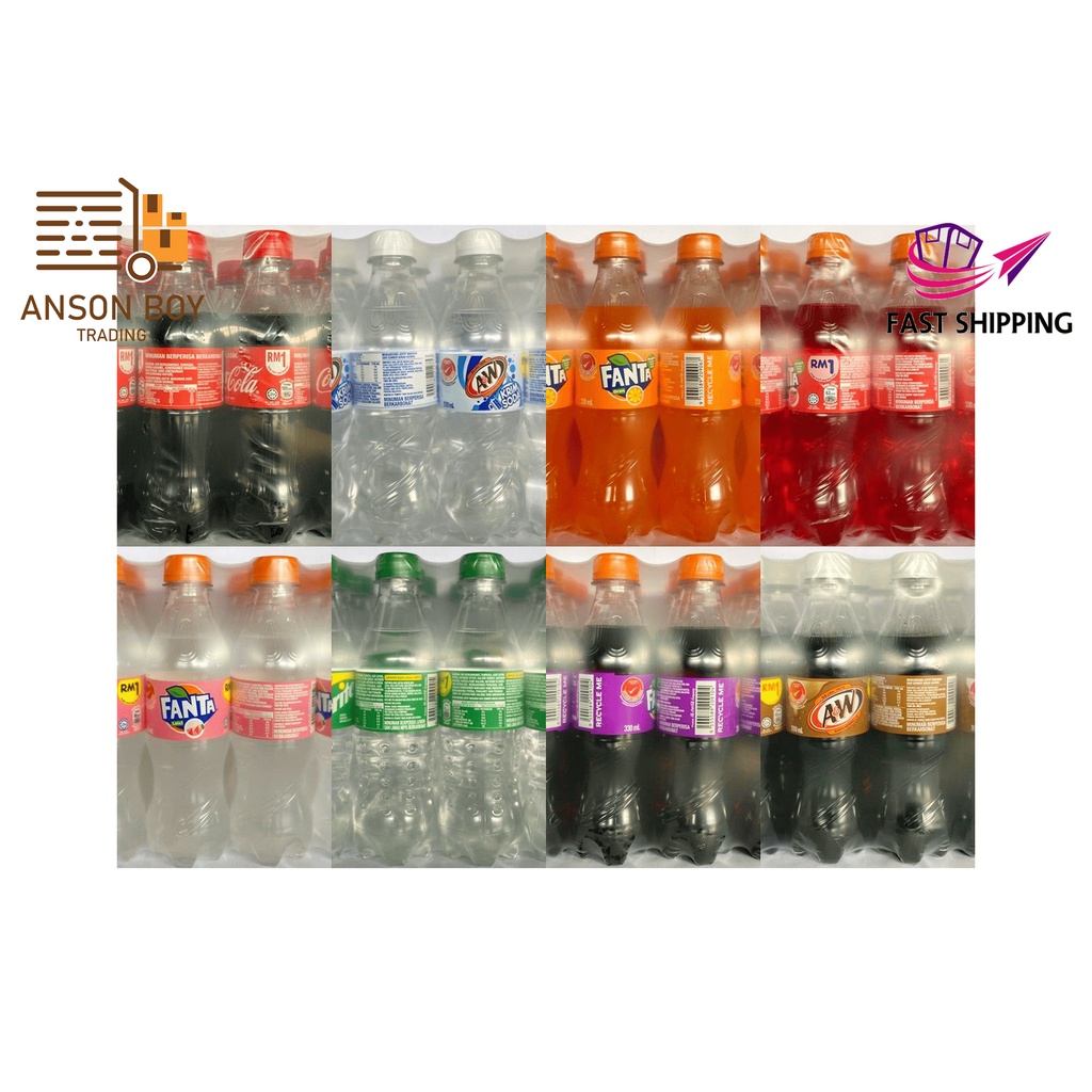 [READY STOCK]FANTA DRINKS 1CTN (24BOTTLES) COCA-COLA/SPRITE/OREN/ANGGUR ...