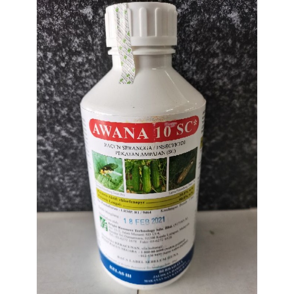 Awana 10SC 10.0% (Sama Kotetsu BASF) Racun Hama merah cili terung ...
