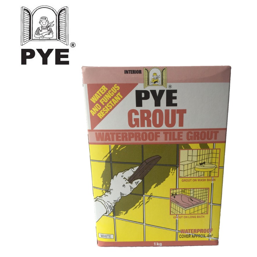 PYE Grout - Waterproof Tile Grout - 1kg (GREY) | Shopee Malaysia