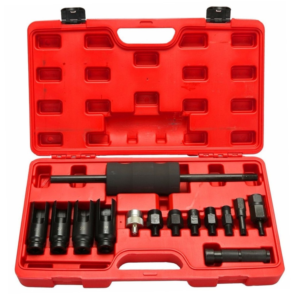 Diesel Injector Slide Hammer Extractor Removal Puller Tool Kit 14PCS ...