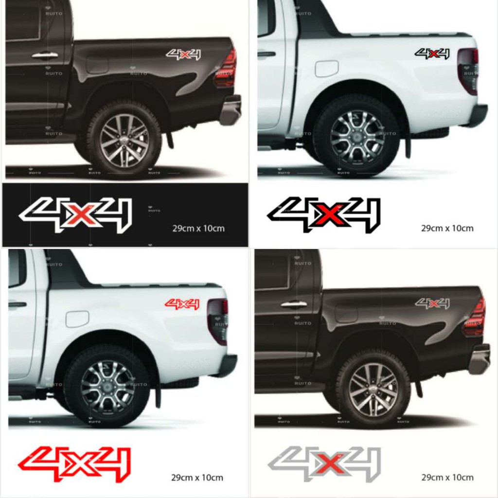 2 PCS/SET FORD RANGER 4X4 SIDE STICKER DECAL -29CM X 10CM | Shopee Malaysia