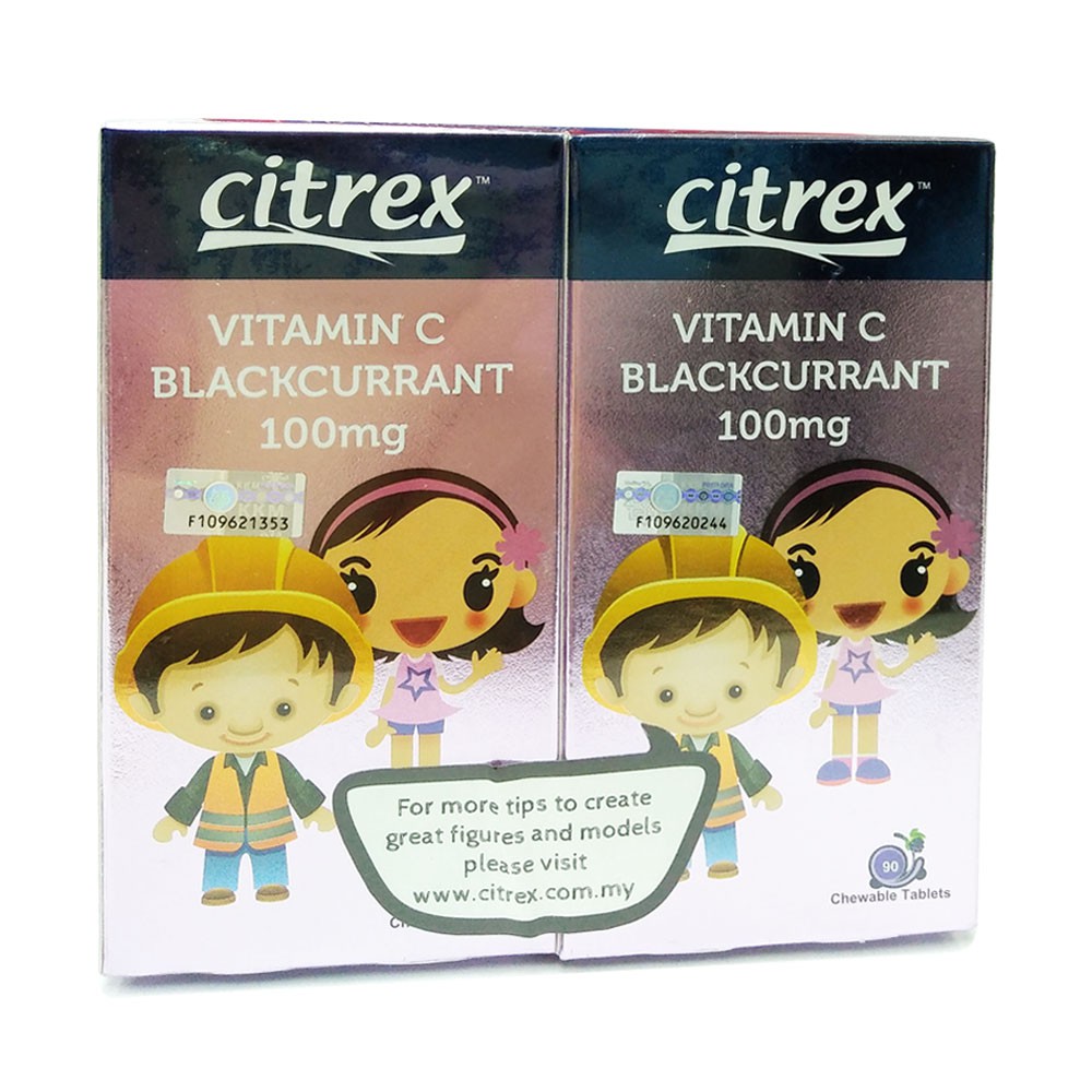 Citrex Vitamin C - Blackcurrant (100mg x 90s x 2) | Shopee Malaysia