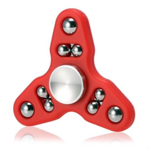 TRIANGLE GYRO STYLE STRESS RELIEVER PRESSURE TOY FOR OFFICE WORKER (RED ...
