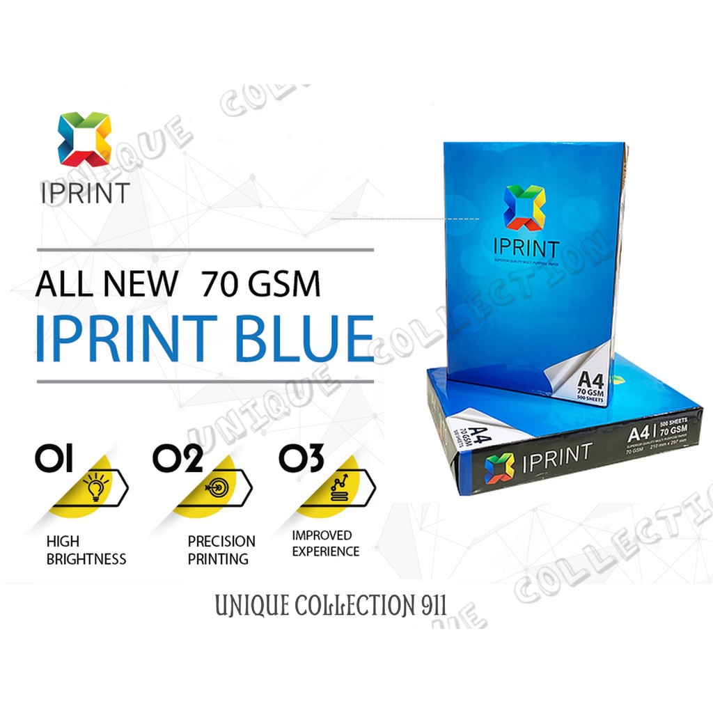 2019 NEW High Quality Iprint A4 Printing Paper 70 gsm 500 Sheets Smooth ...