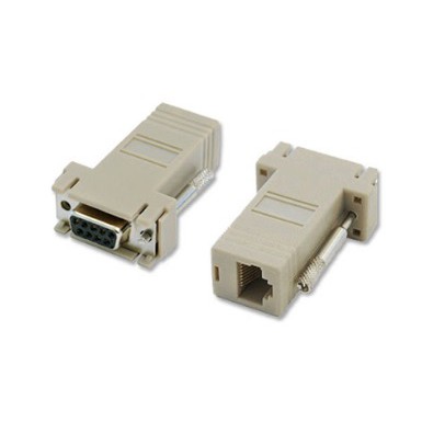 Serial 9pin DB9 Extender Female DB9 to RJ45 LAN Cat5e (2pcs) | Shopee ...