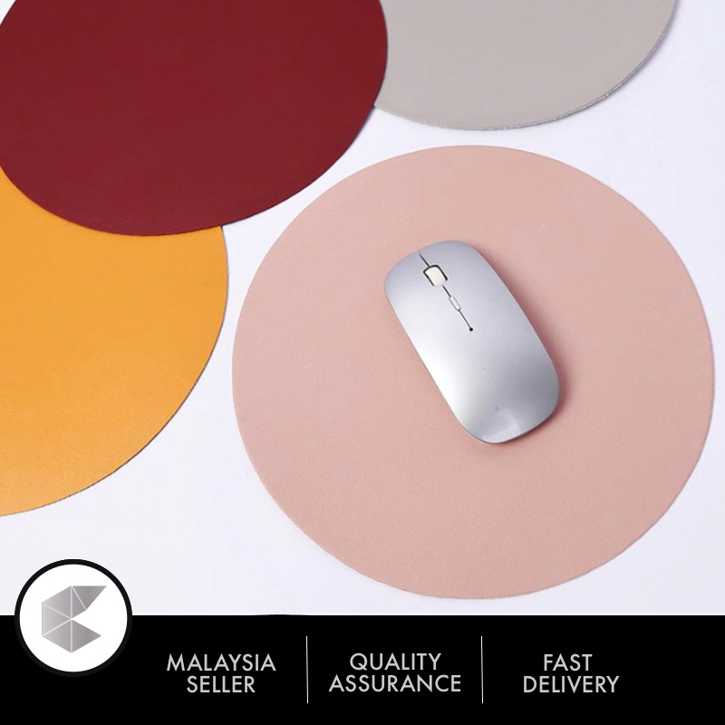 Malaysia Ready Stock 22*22cm and 25*25cm Round Mousepad Premium Double ...