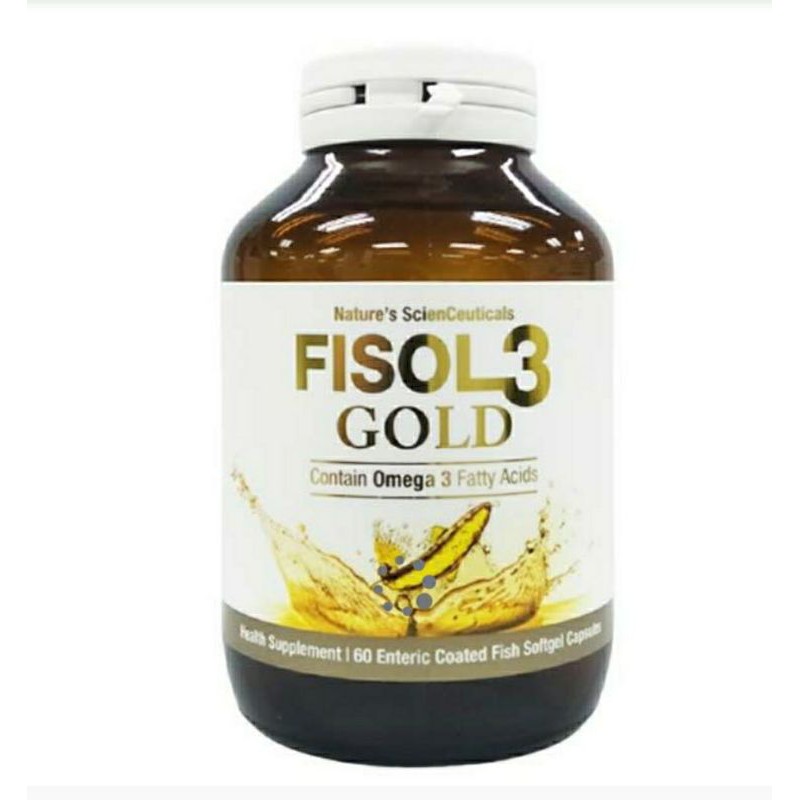 FISOL 3 GOLD (Contain: Omega 3 Fatty Acids) 60 Capsule Fish oil ...