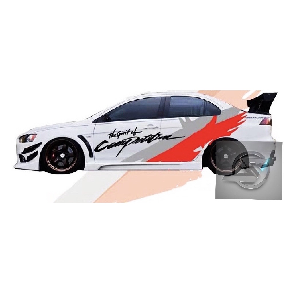 (Ready Stock) S595# RALLIART THE SPIRIT OF COMPETITION Side Car Body ...