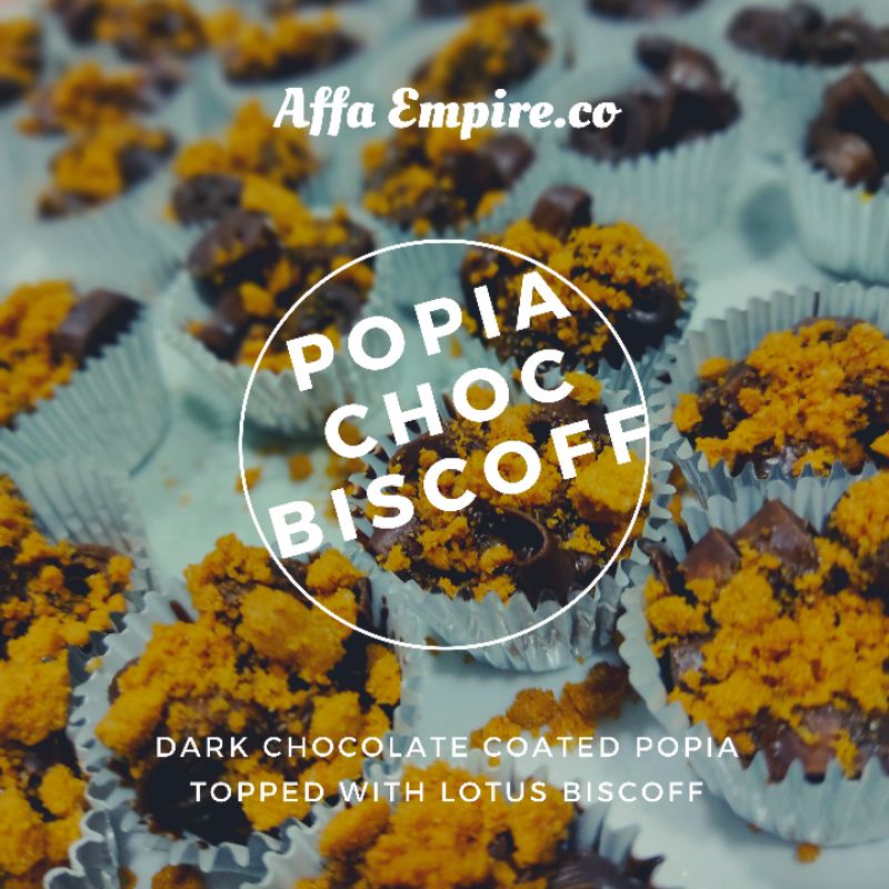 Beryl's dark chocolate coated popia topped with lotus biscoff | Shopee ...
