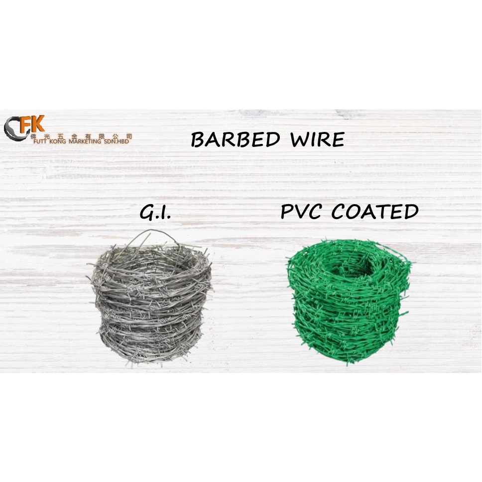 Dawai Kawat Duri 5 KG / Gi & PVC Barbed Wire 5 KG (Ready Stock ...