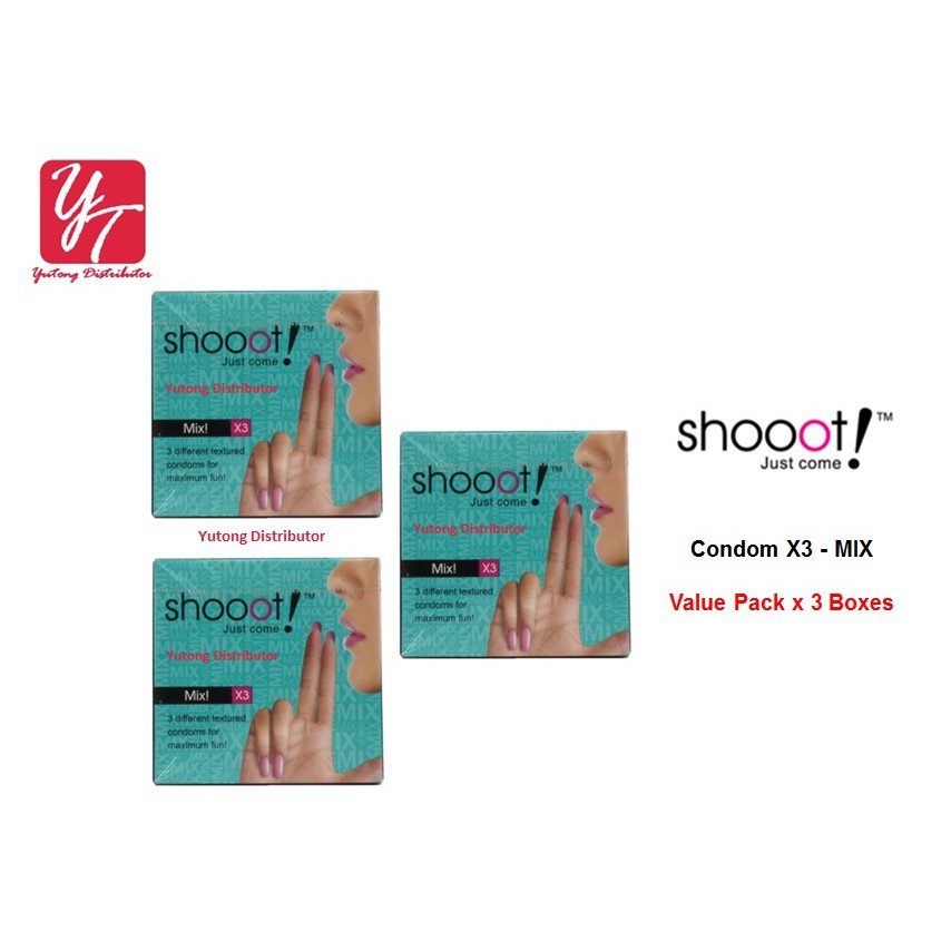 Shooot Condom X3 - MIX (Value Pack x 3 Boxes) | Shopee Malaysia