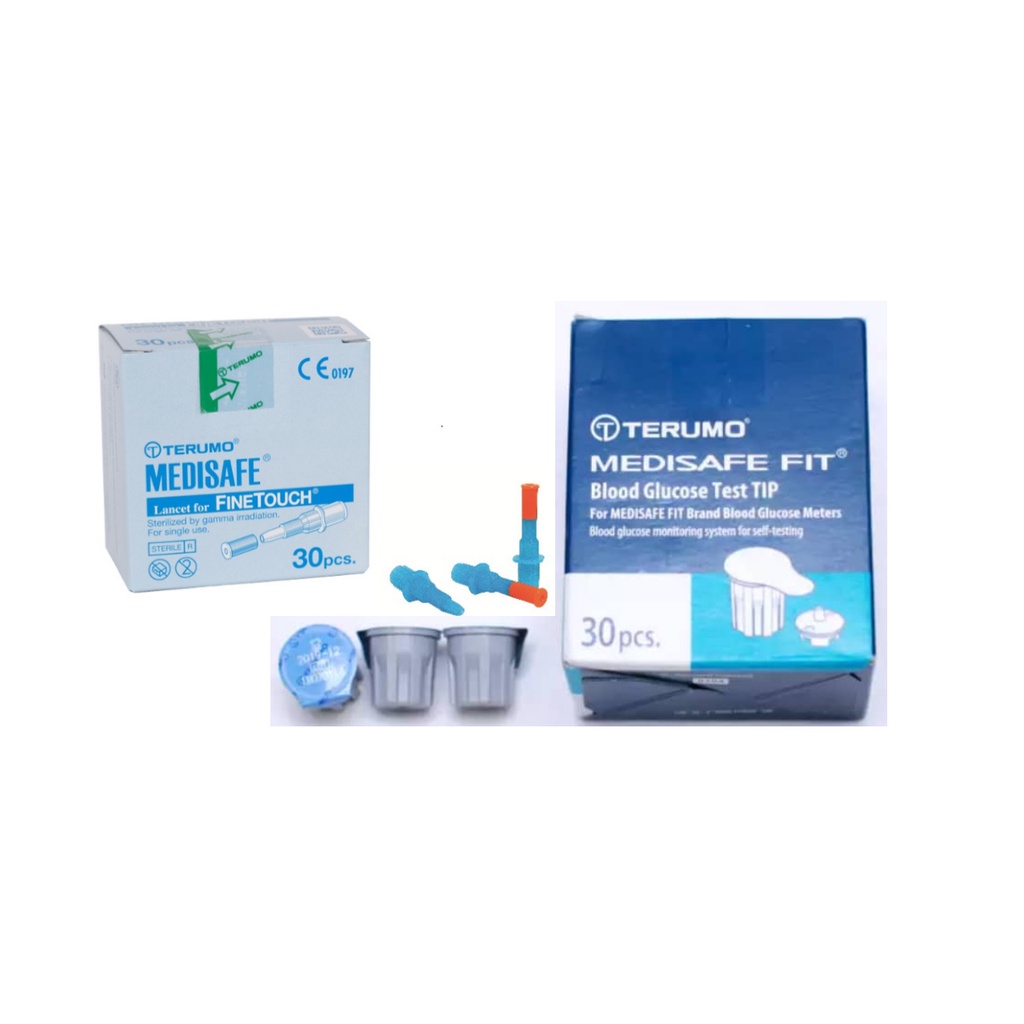 TERUMO MEDISAFE FIT BLOOD GLUCOSE TEST TIP dan LANCET | Shopee Malaysia