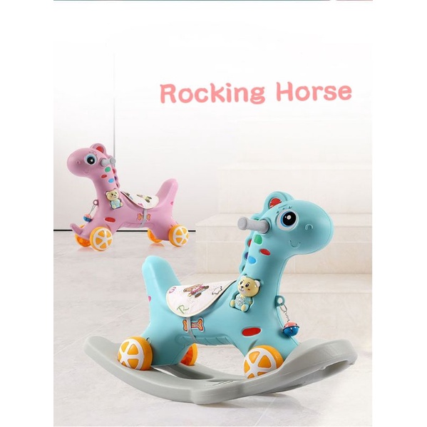 2 in 1 Rocking Horse Rider Push Car Rocker Kuda Goyang Mainan | Shopee ...
