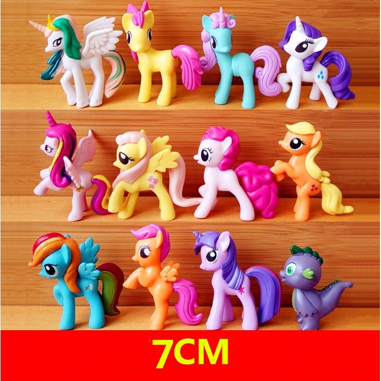 Big Size My Little Pony Figurines (12 in a set) Ready Stock | Shopee ...