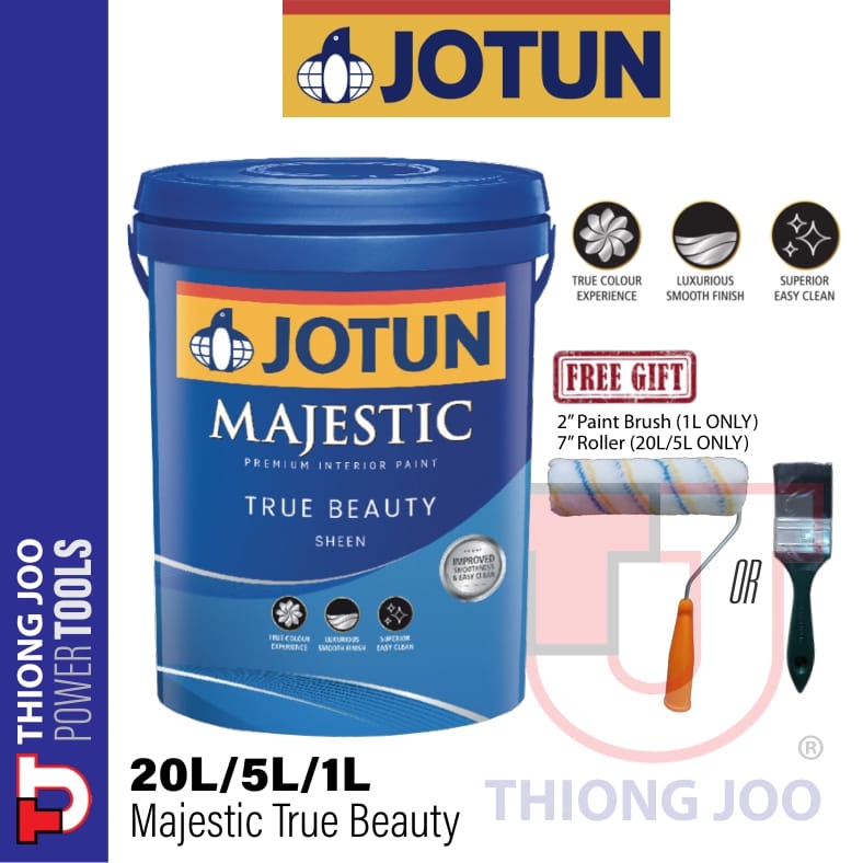JOTUN 7000~50010 MAJESTIC TRUE BEAUTY SHEEN 1L | Shopee Malaysia