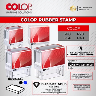 Rubber Stamp COLOP Pocket Stamp Self-Inking Plus 30 *SAME DAY DELIVERY* (READY STOCK) | Shopee ...