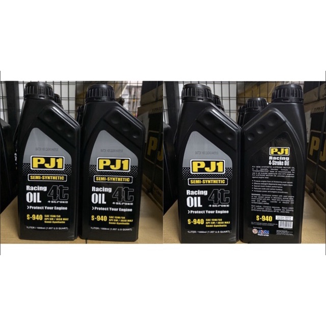 100% ORIGINAL PJ1 ENGINE OIL RACING OIL S-940 SEMI SYNTHETIC 15W-50 (1 ...