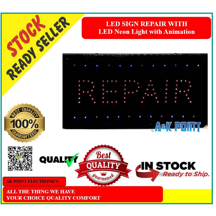 Led Sign - Repair sign board logo With Animation Ready Stock | Shopee ...